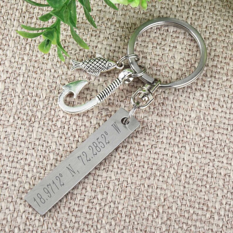Personalized Fish Key Chain-engraving Key Ring With - Etsy