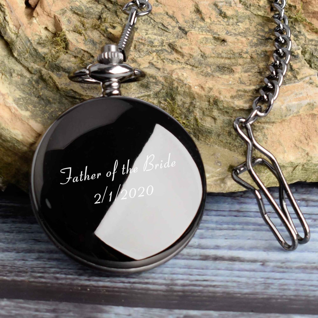 Engraved Pocket Watch Personalized Men Gift Custom Pocket Watch ...
