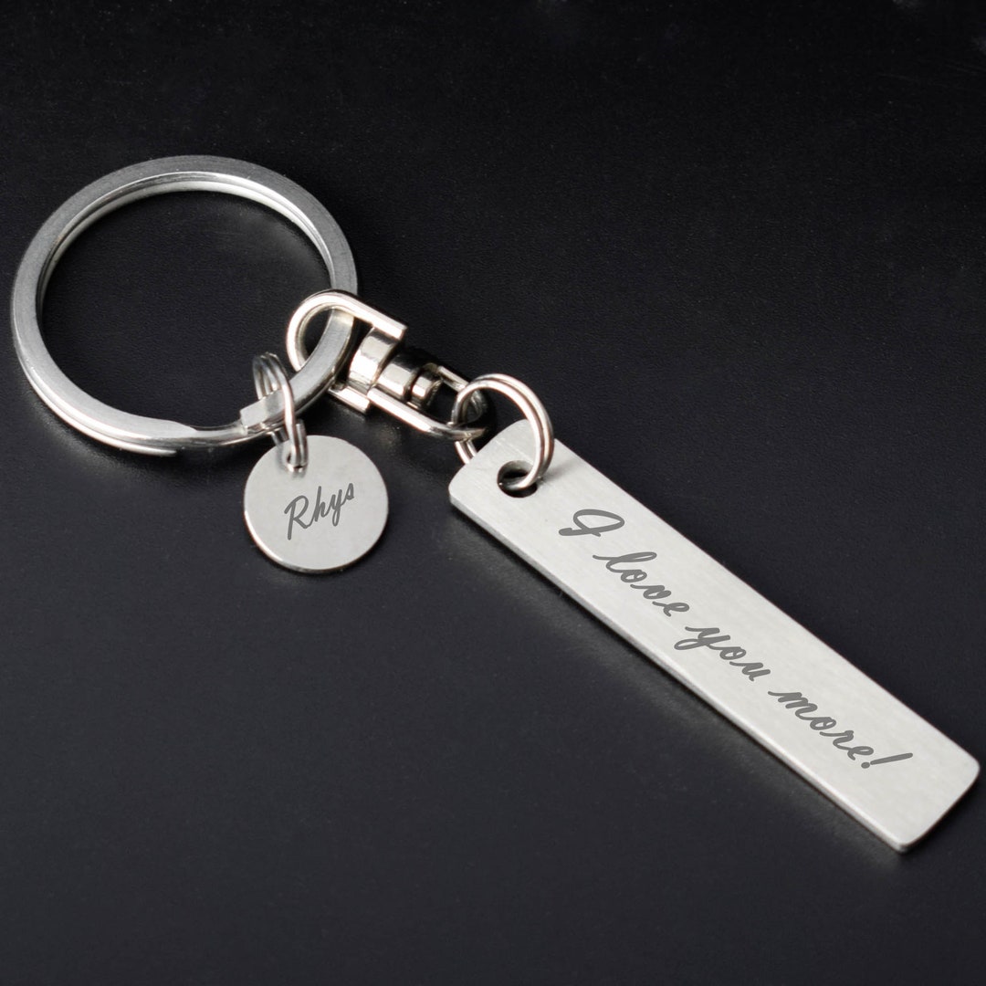 Personalized Sound Wave Keychain- Audio Wave Custom Keyring- Voice Wave ...