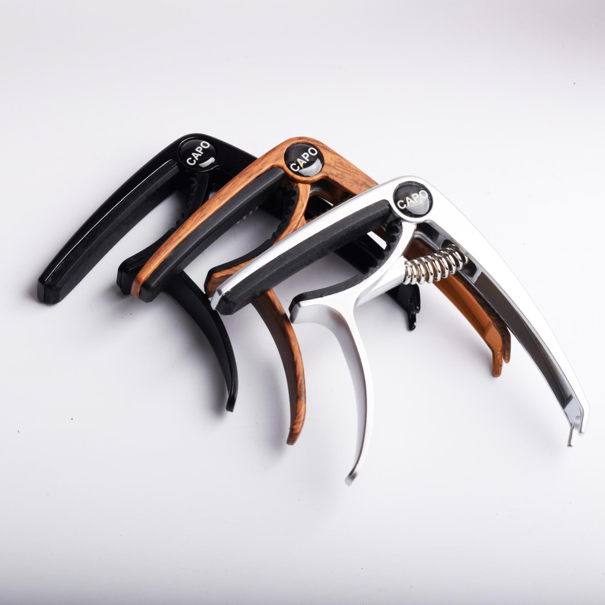 Custom Metal Guitar Capo With Wood Grain, Guitar Gift, Personalized ...