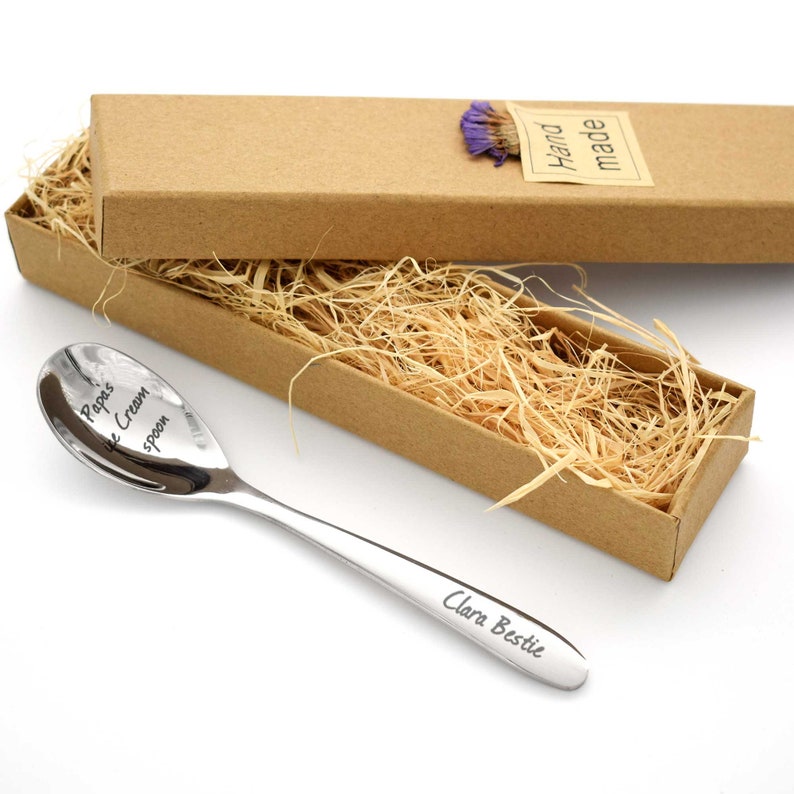 Baby Spoon Stainless, Custom Name Dessert Spoon , Small Spoon Stamped ...