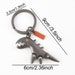 Dinosaur Gift Keychain Animal Keychain Dinosaur Keyring - Etsy