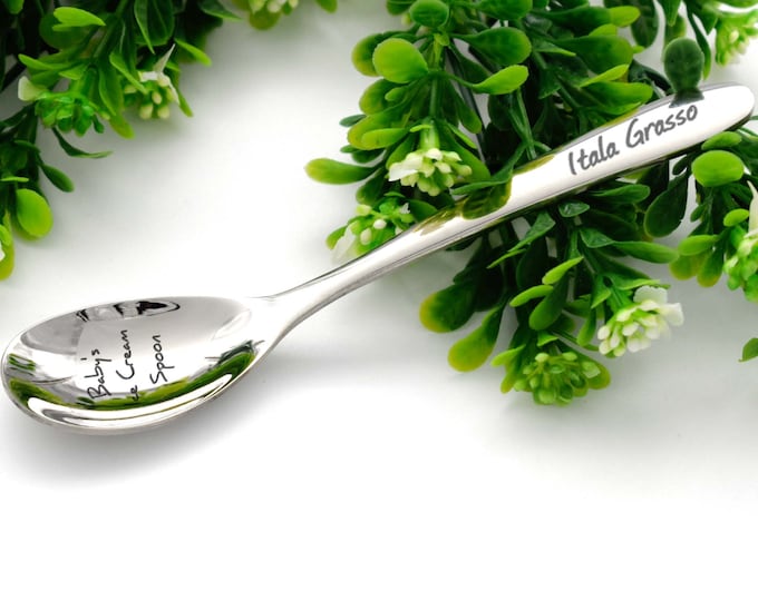 First Baby Spoon First Birthday Gift Cutlery Baby Shower Gift With Name ...
