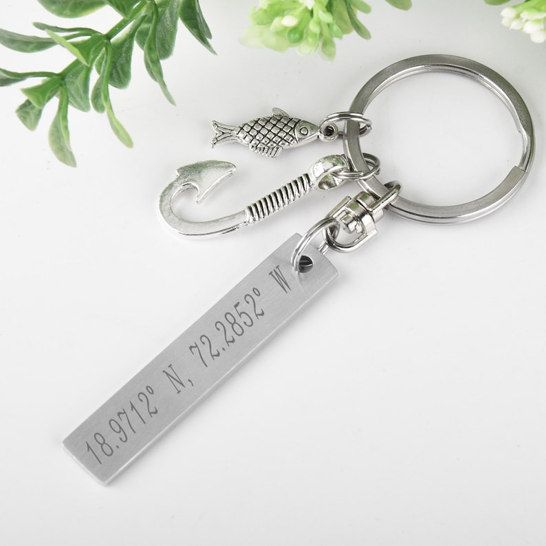 Personalized Fish Key Chain-engraving Key Ring With | Etsy