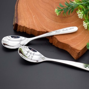Personalized Spoon Stainless, Custom Name Dessert Spoon , Small Spoon ...