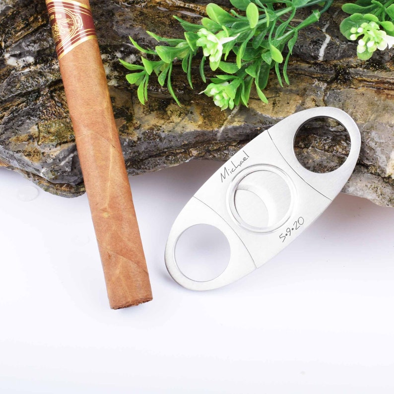 Engraved Cigar Cutter for Cigar Smokers, Father's of Bride Gift ...