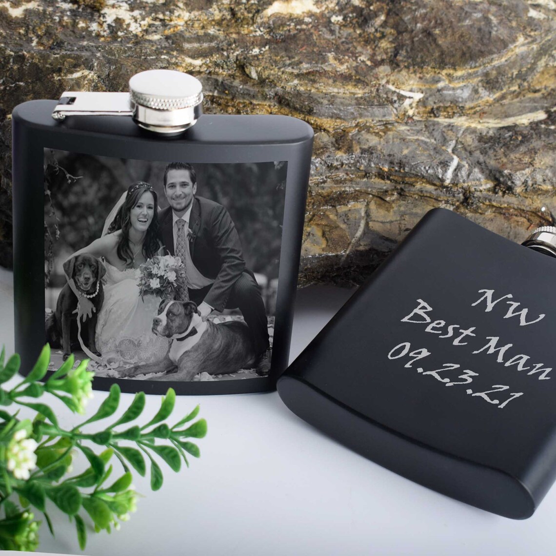 Flask Personalized Photo Flask for Men Picture Engraved - Etsy