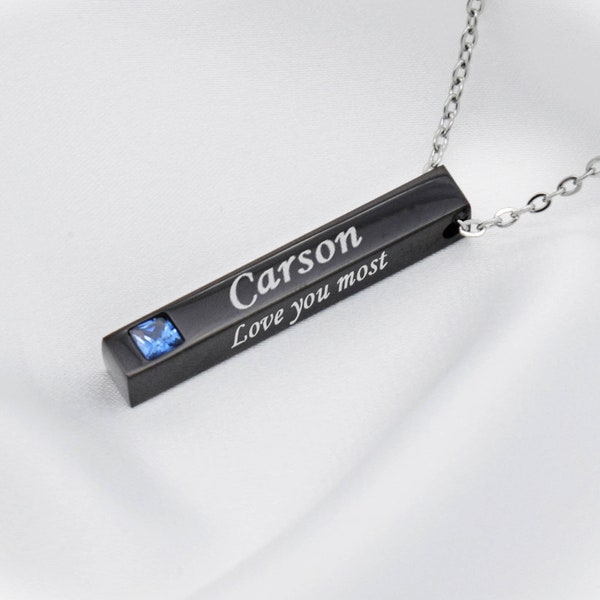 Mens Customized Necklace - Etsy