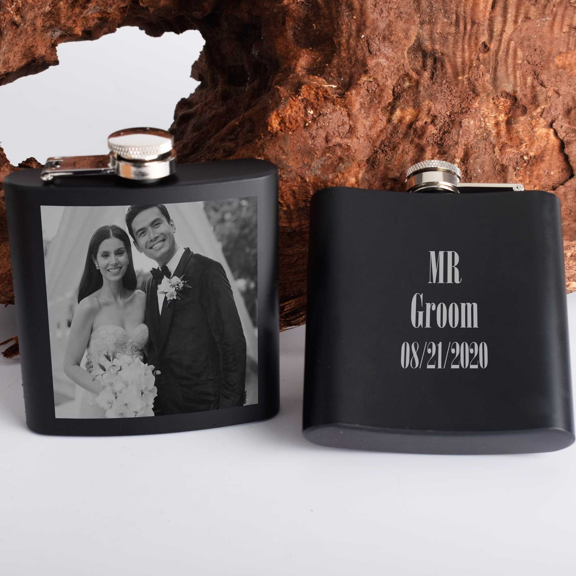 Flask Personalized Photo Flask for Men Picture Engraved - Etsy