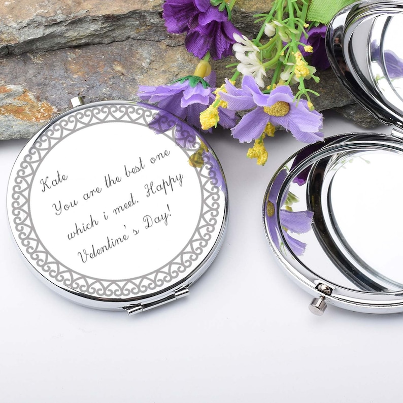 Personalized Engraved Compact Mirror Custom Purse Pocket - Etsy