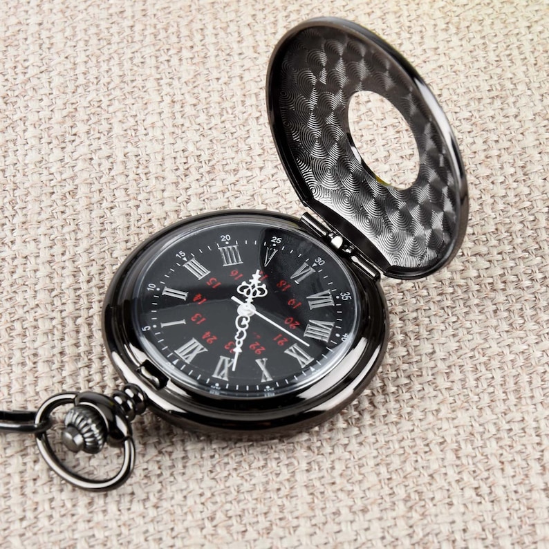 Pocket Watch Personalized Gift Custom Pocket Watch Birthday | Etsy