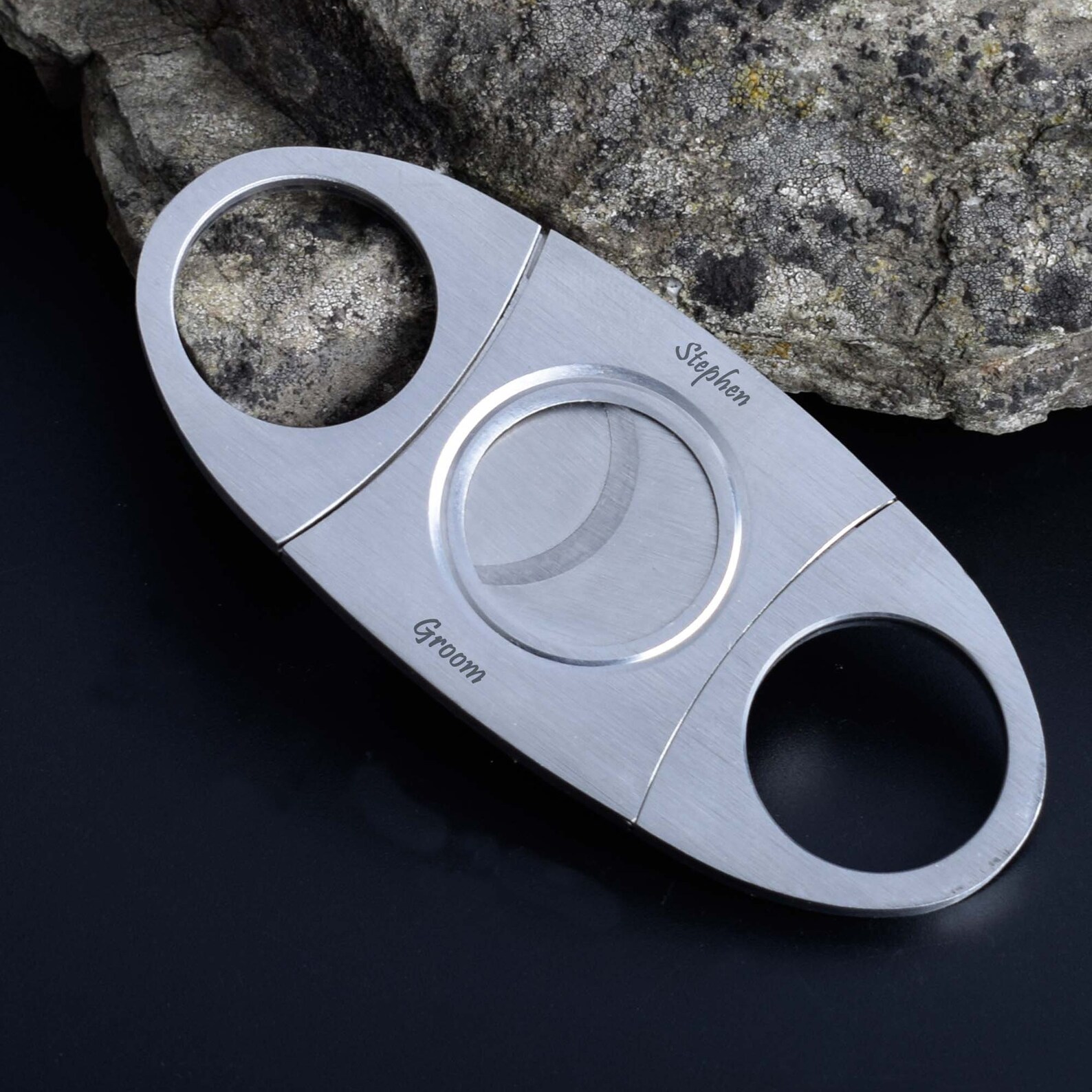 Engraved Cigar Cutter for Cigar Smokers, Father's of Bride Gift ...