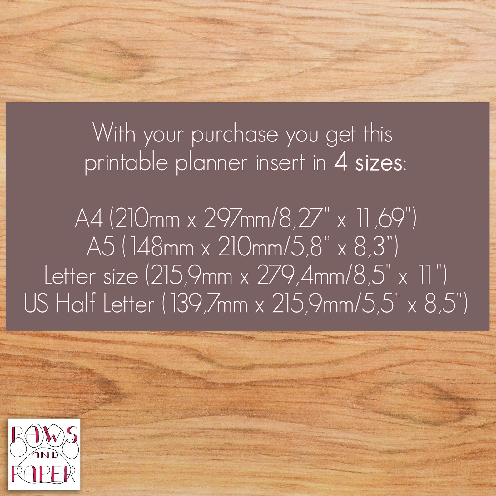 Printable Body Measurements Chart for Your Bullet Journal or Planner ...