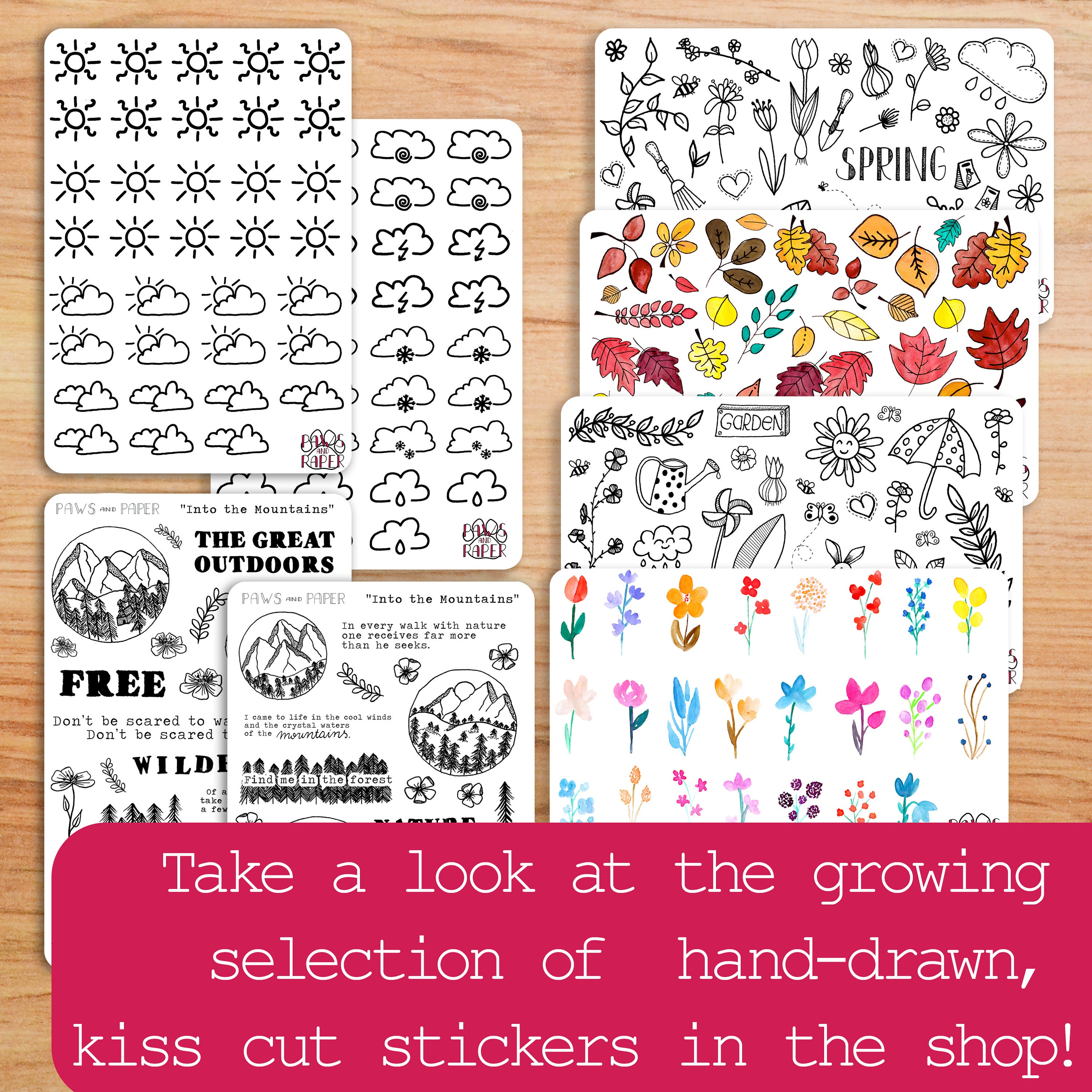 Habit Tracker Printable for 30 Days, Undated. Hand-drawn Floral ...