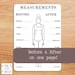 Printable Body Measurements Chart for Your Bullet Journal or Planner ...