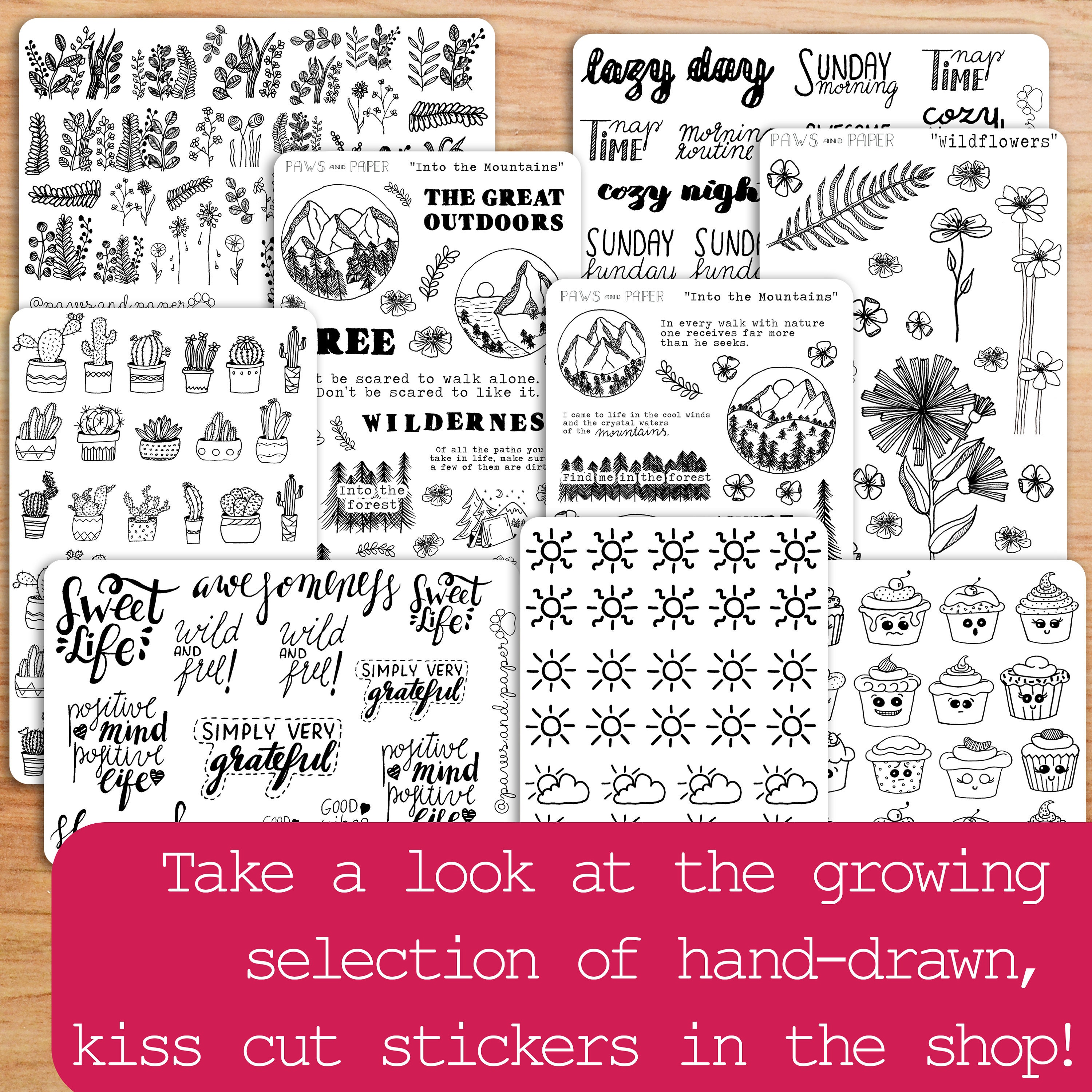 Habit Tracker Printable for 28 Days, Undated. Hand-drawn Floral ...