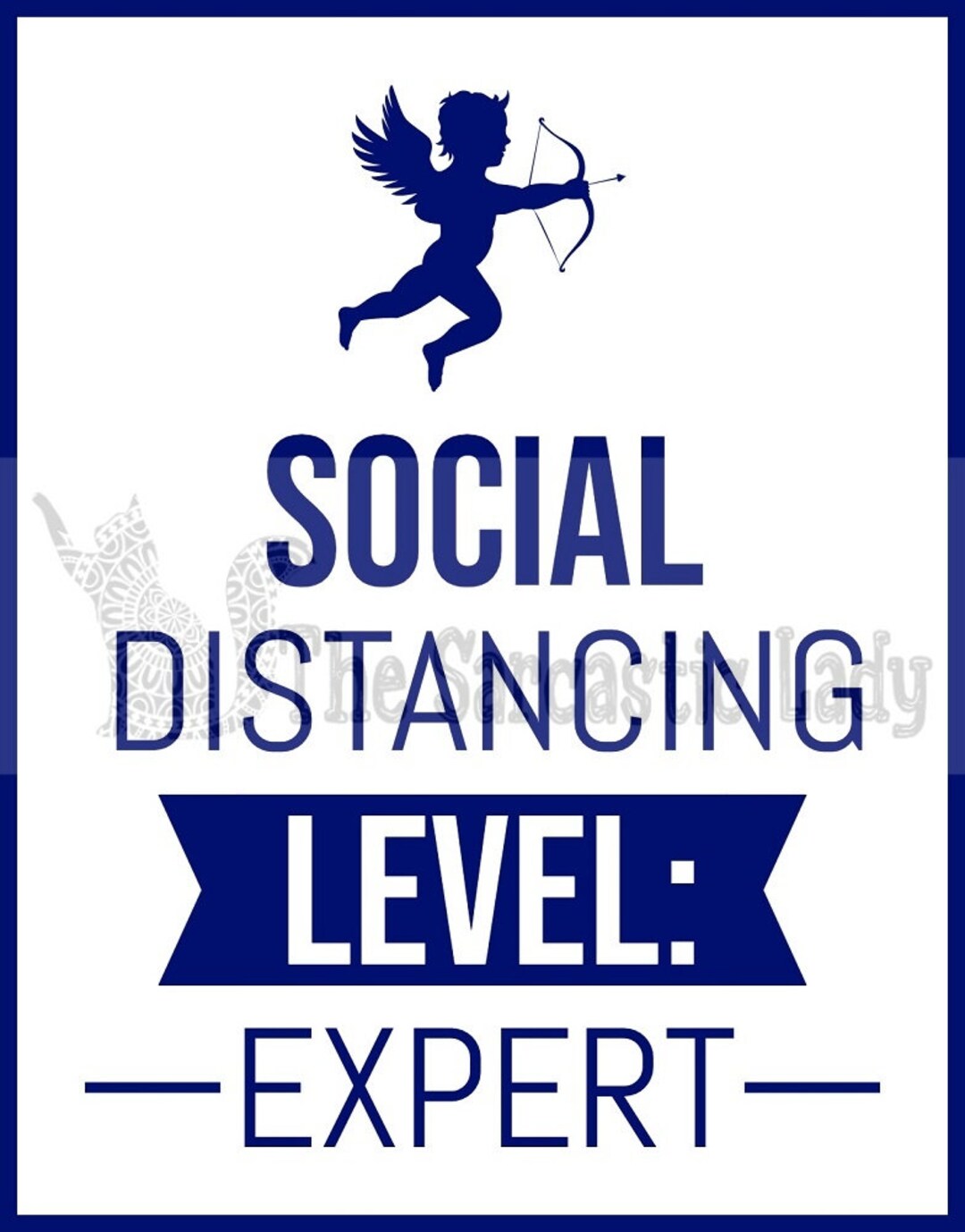 Social Distancing Level: EXPERT SVG CUPID - Etsy