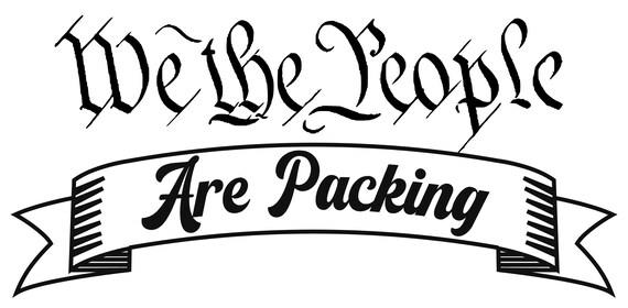 We The People Are Packing SVG | Etsy
