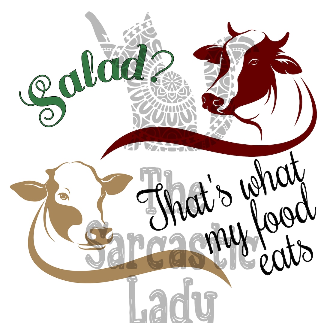 Salad? That's What My Food Eats SVG - Etsy