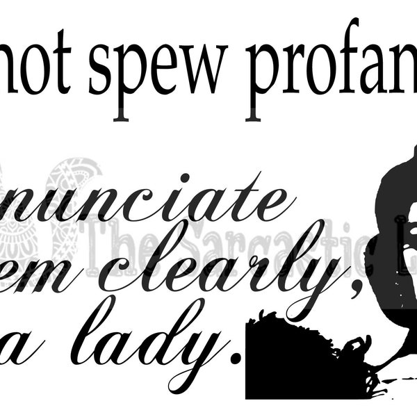 I Do Not Spew Profanities Mug - Etsy