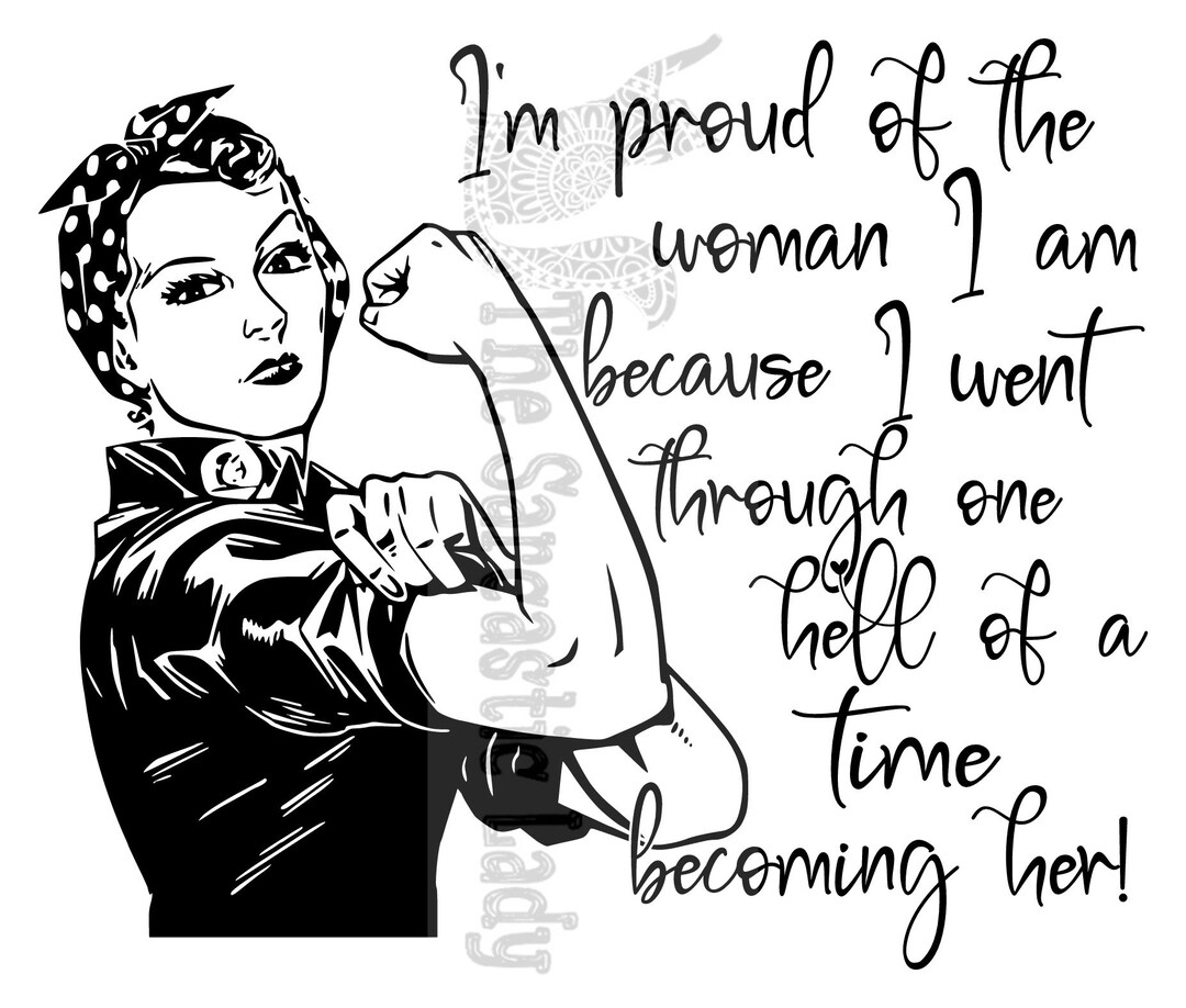 Proud Woman Rosy SVG - Etsy