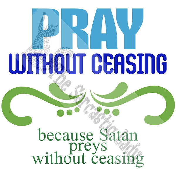 Pray Without Ceasing - Etsy UK