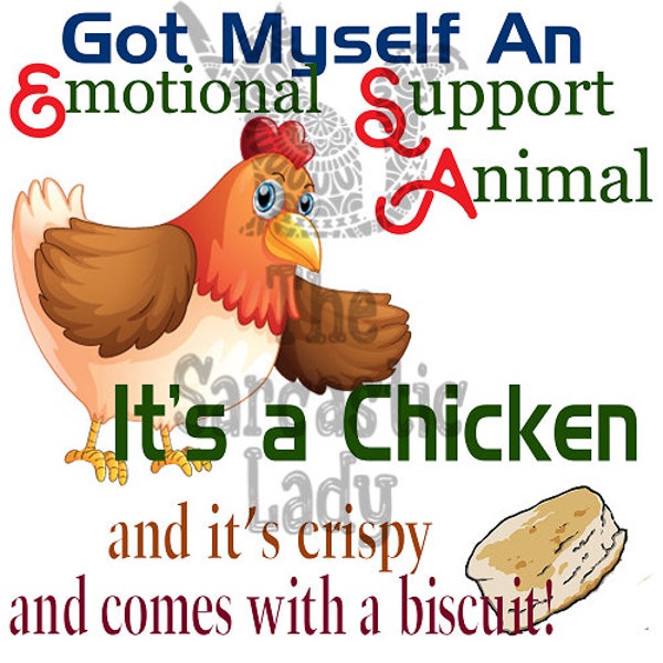 Crochet Emotional Support Chicken - Etsy