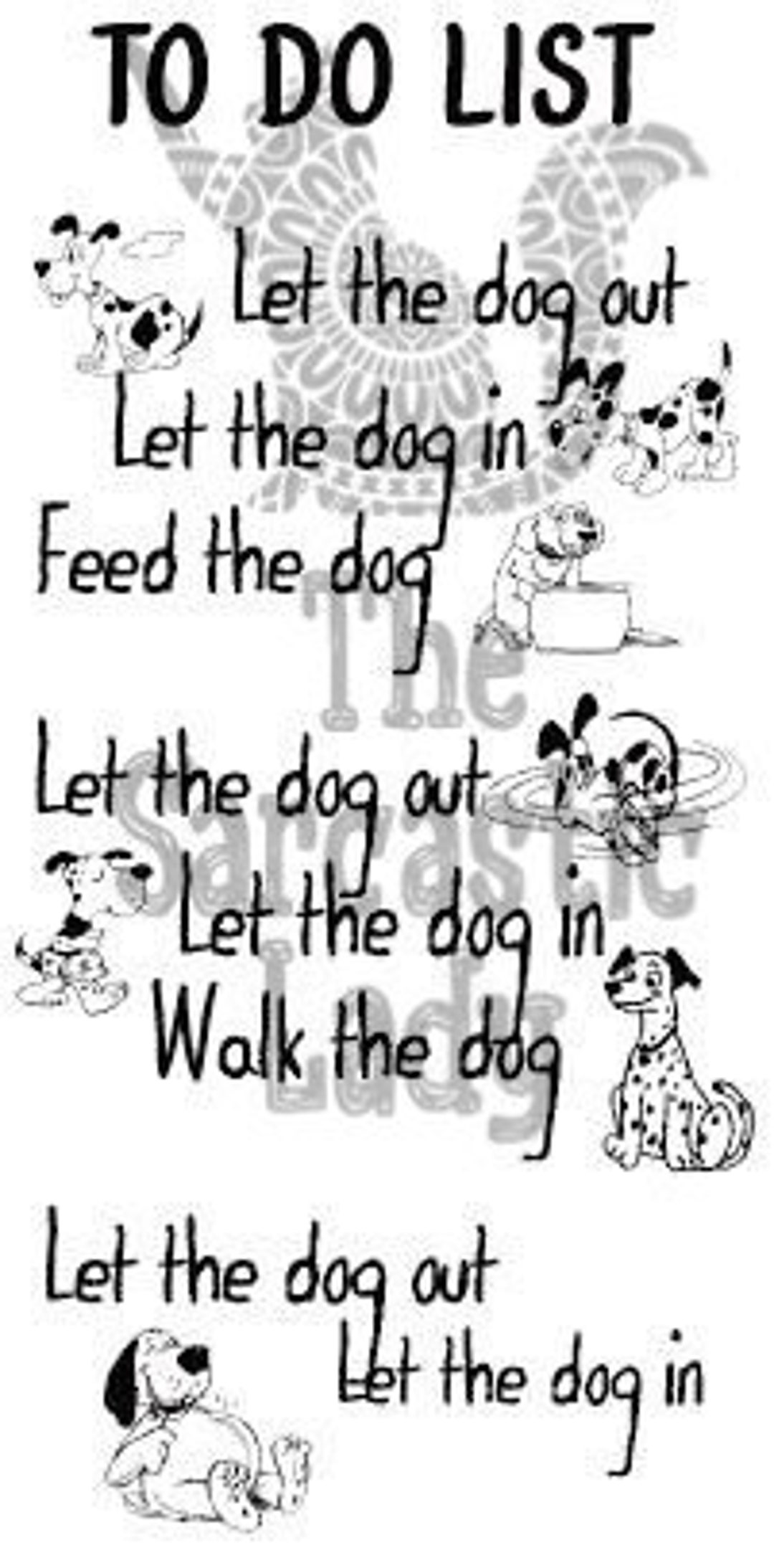 To Do List DOG 6 Inch X 12 Inch Sign - Etsy