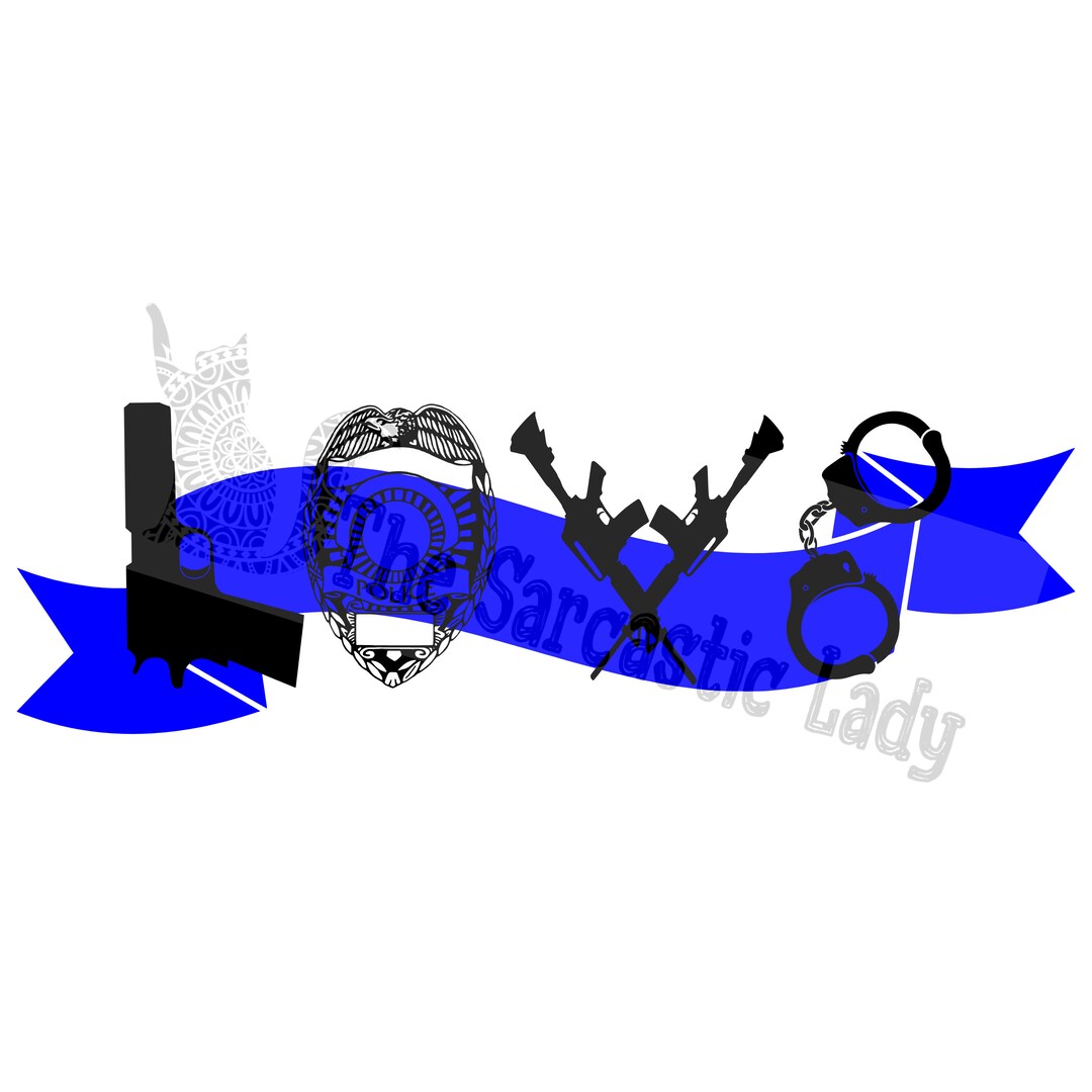 Police Love SVG - Etsy