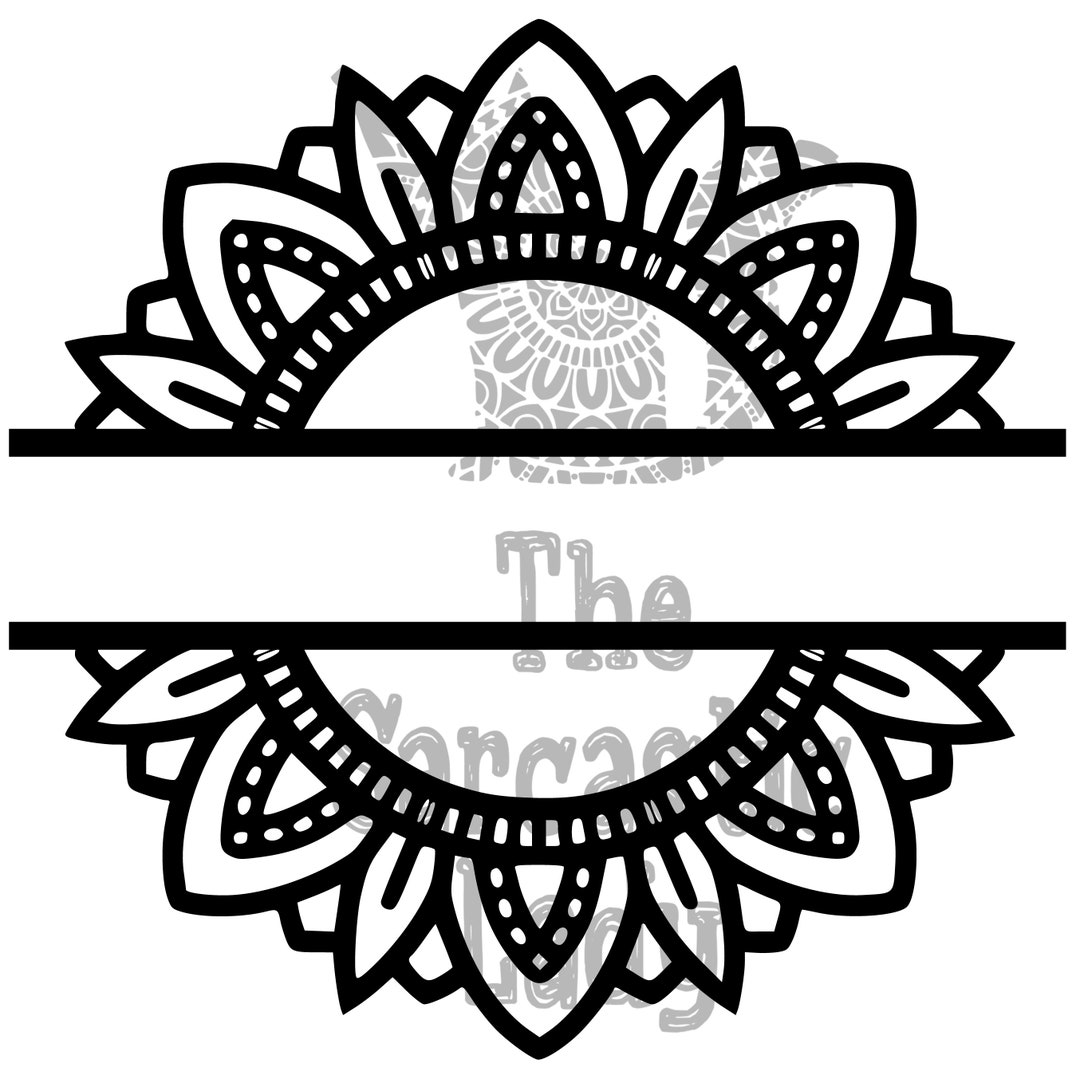 Mandala Monogram SVG - Etsy