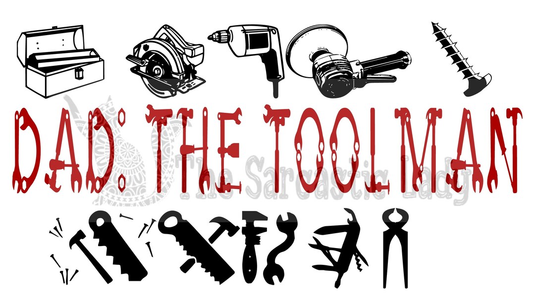 DAD the Toolman SVG - Etsy
