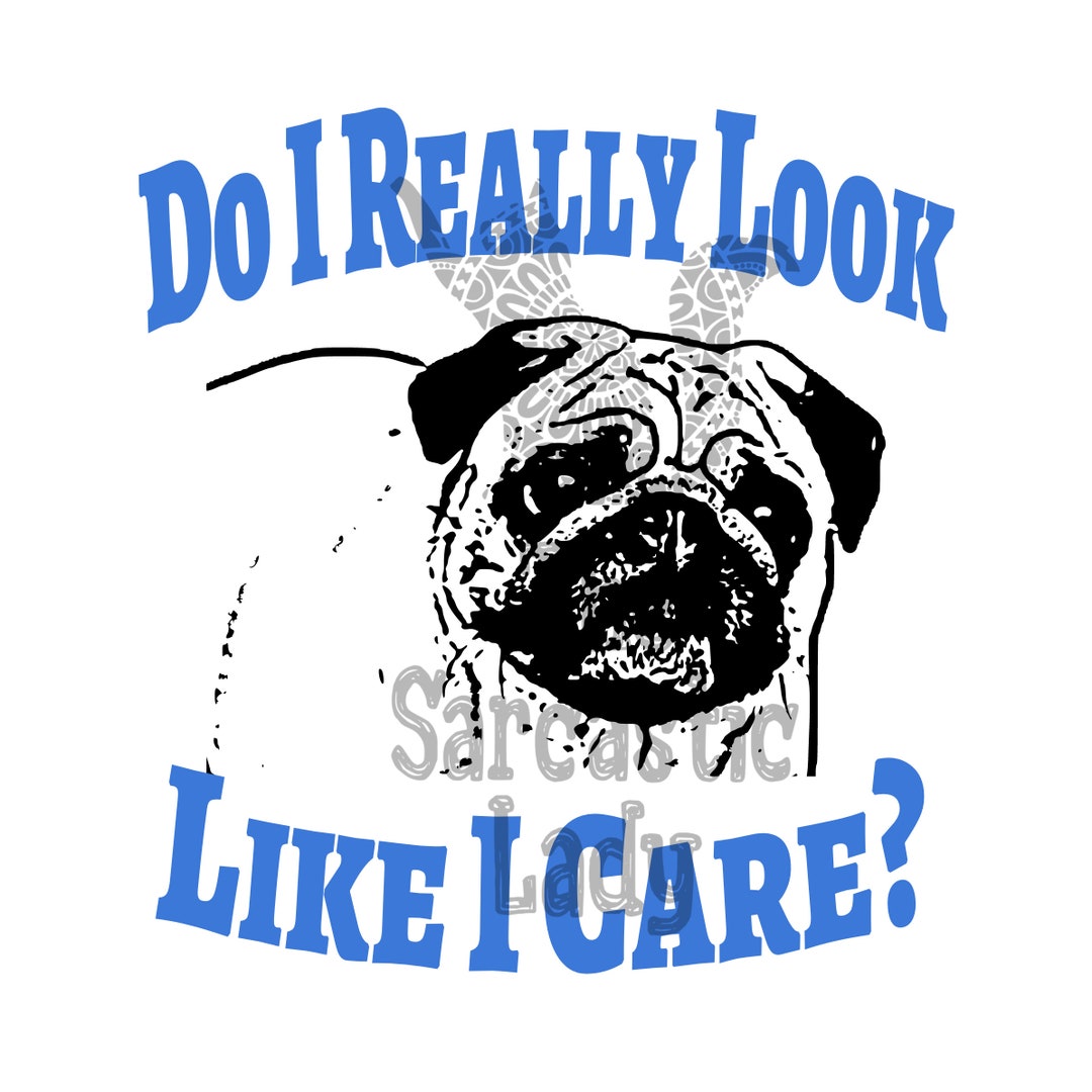 Do I Really Look Like I Care SVG - Etsy