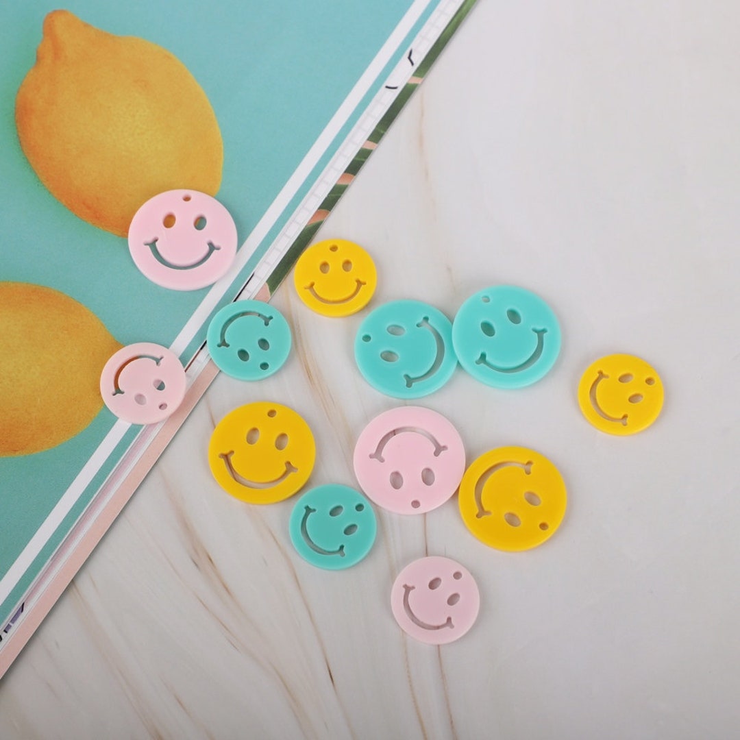 Acrylic Smiley Face Charms,smiley Face,acrylic Charm for Jewelry,mask ...
