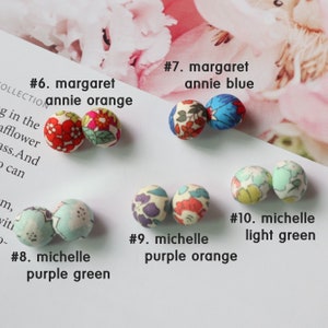 5 Buttons in Pack,liberty Fabric Covered Buttons,liberty Button,liberty ...