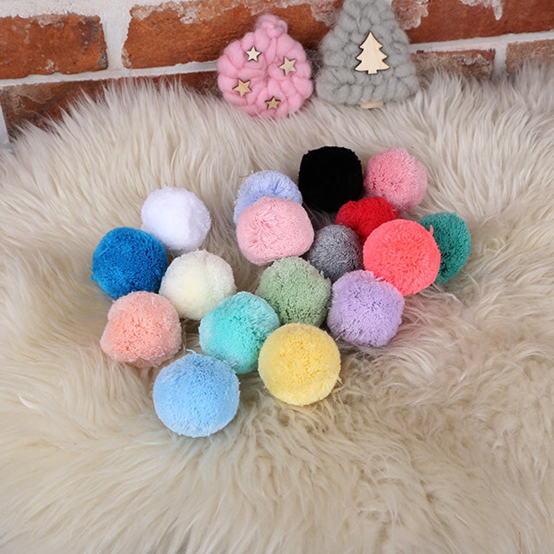25cm Pom Poms in Your Choice of Colors-yarn Pom - Etsy