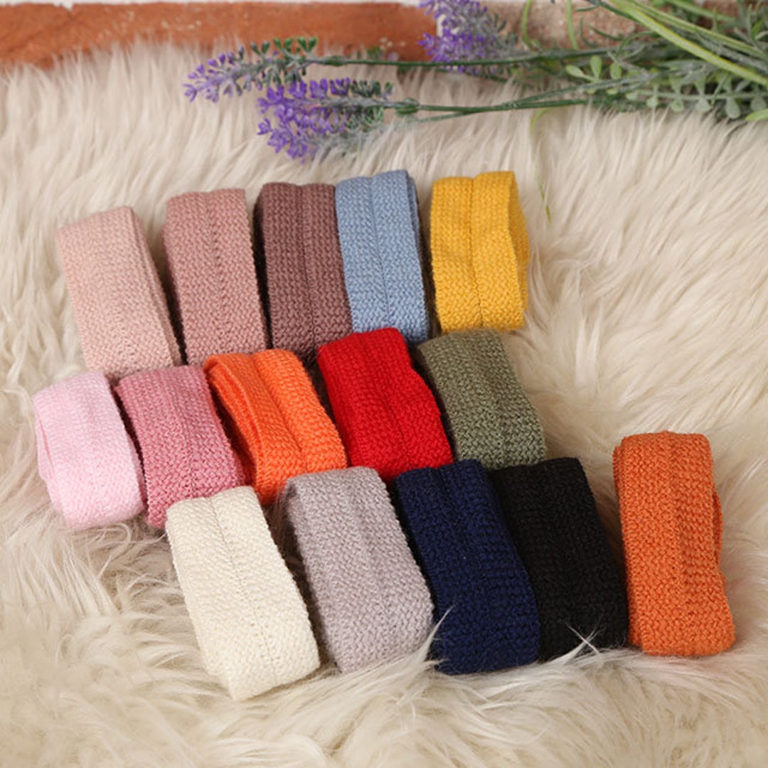 1.2" Wool Ribbon-knitted Ribbon Tape 16color-craftt Supplies-wool ...
