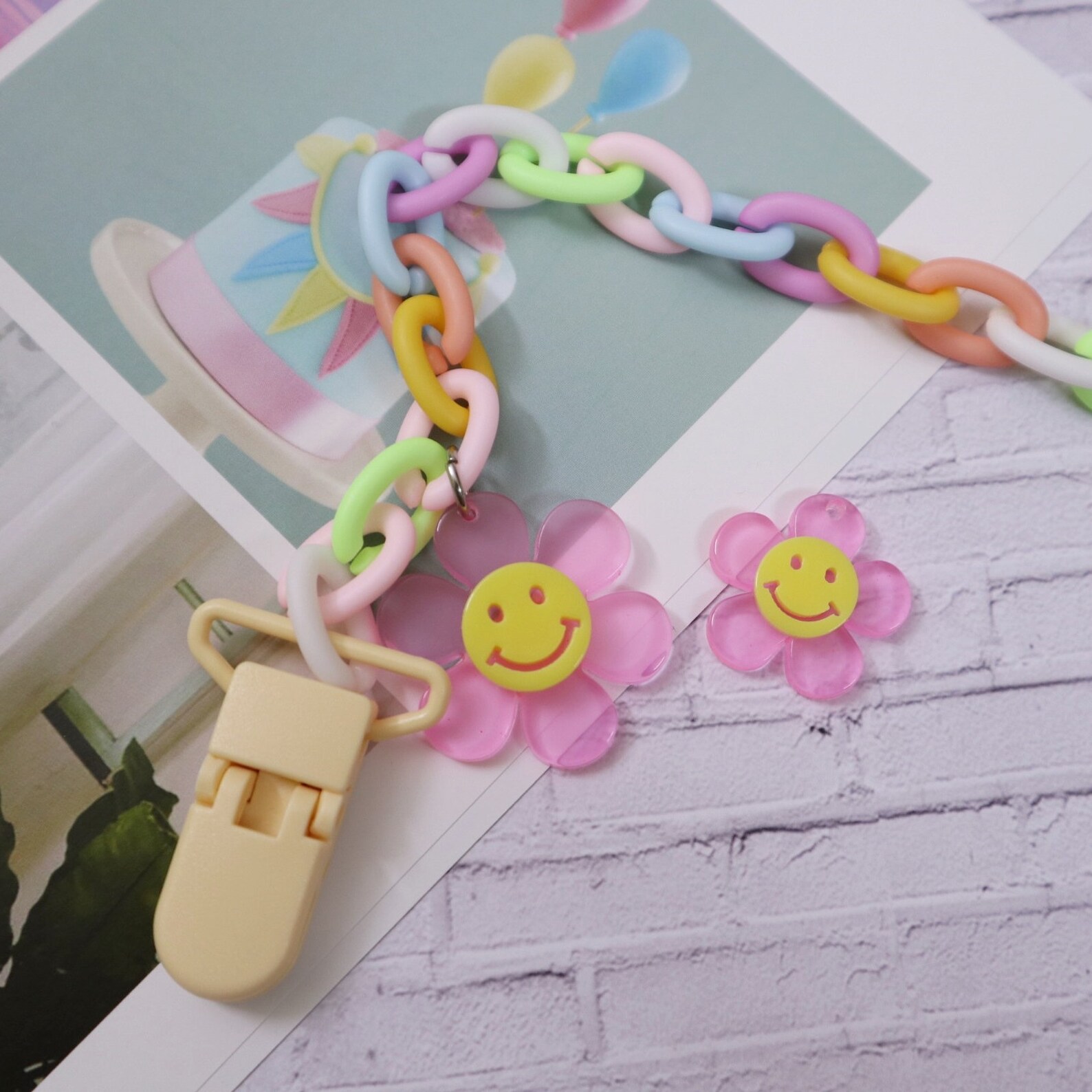 2size Acrylic Smiley Flower Face Charms,acrylic Smiley Charms,acrylic ...