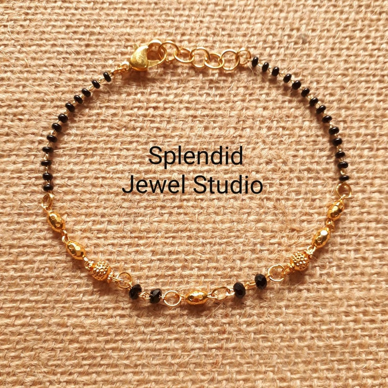 Elegant Mangalsutra Bracelet Wrist Mangalsutra Hand - Etsy