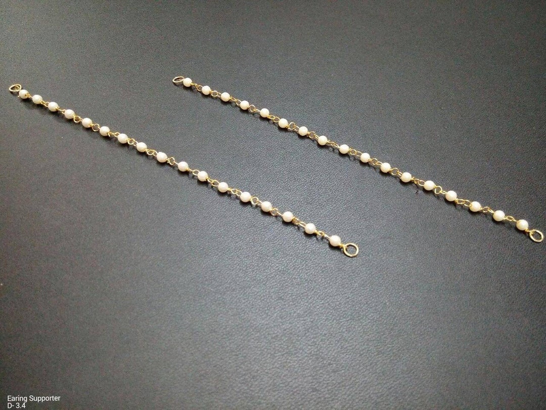 Kaan Chain - Pearl Kaan Chain , Kundan Ear Supports, Ear Supporters for ...