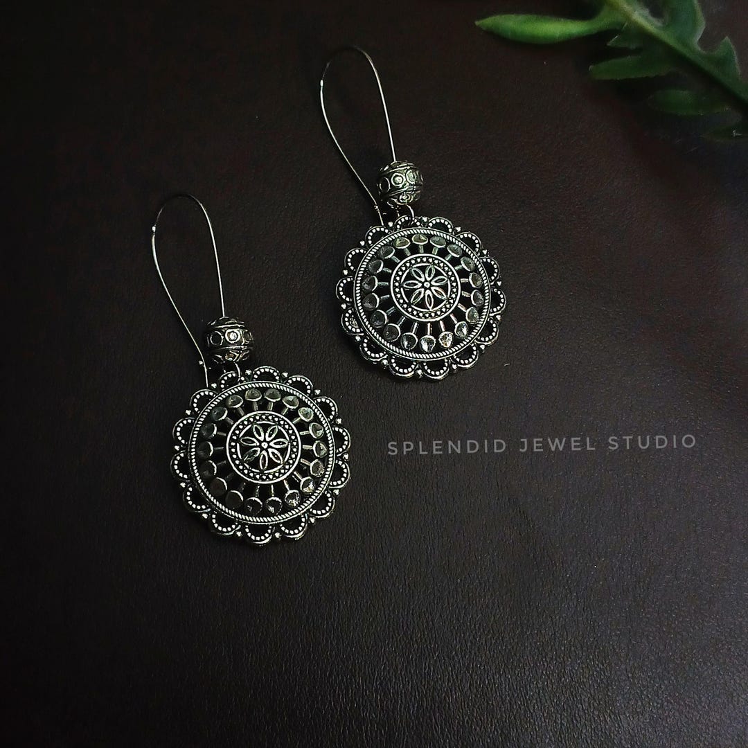 Indian Hoop Earrings, Daily Wear Jewelry, Lightweight Jhumka, Indian ...