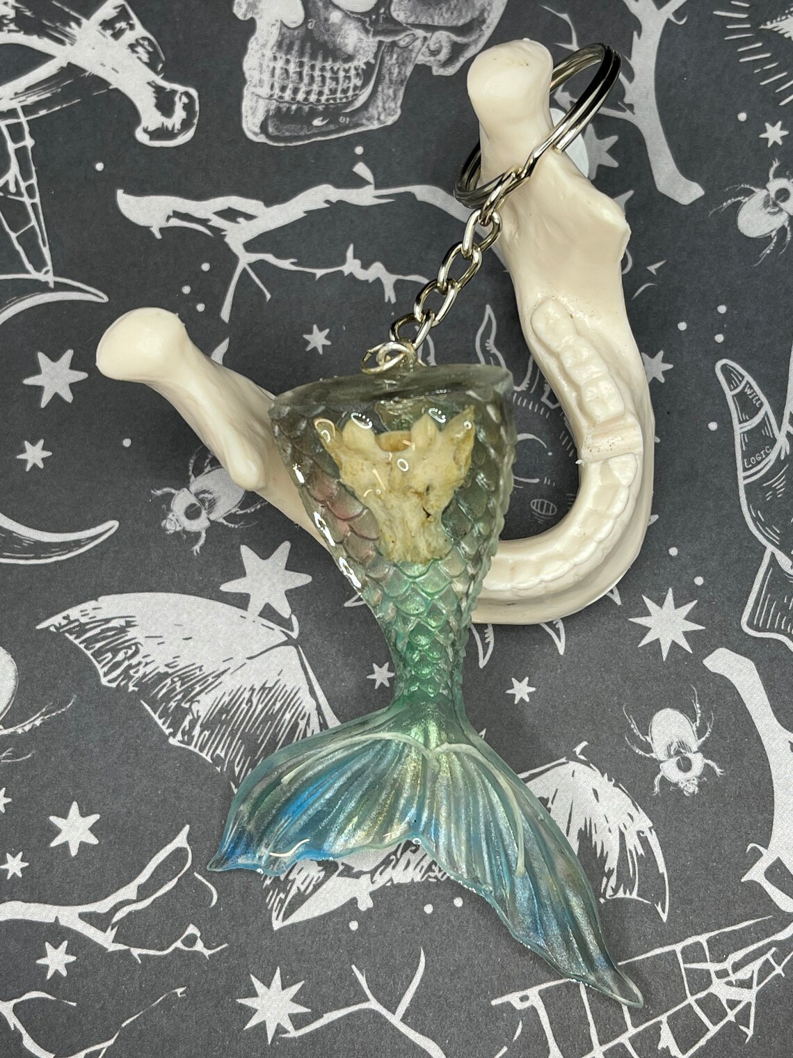 Mermaid Tail Keychain - Etsy