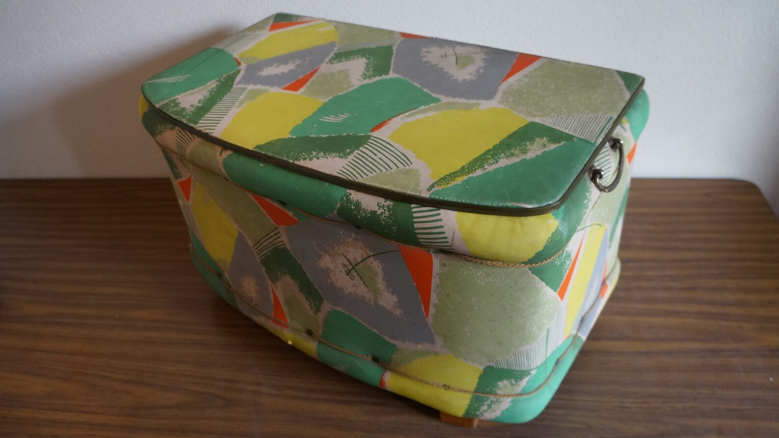 Vintage Retro 60,s Storage Box Stock Box Laundry Basket Mid Century ...