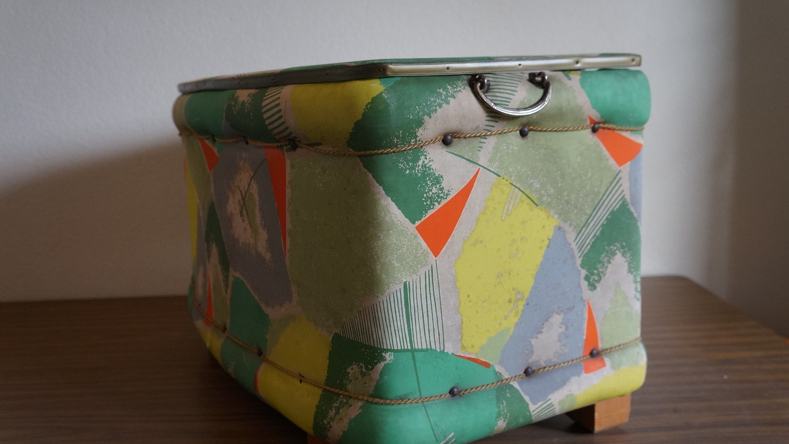 Vintage Retro 60,s Storage Box Stock Box Laundry Basket Mid Century ...