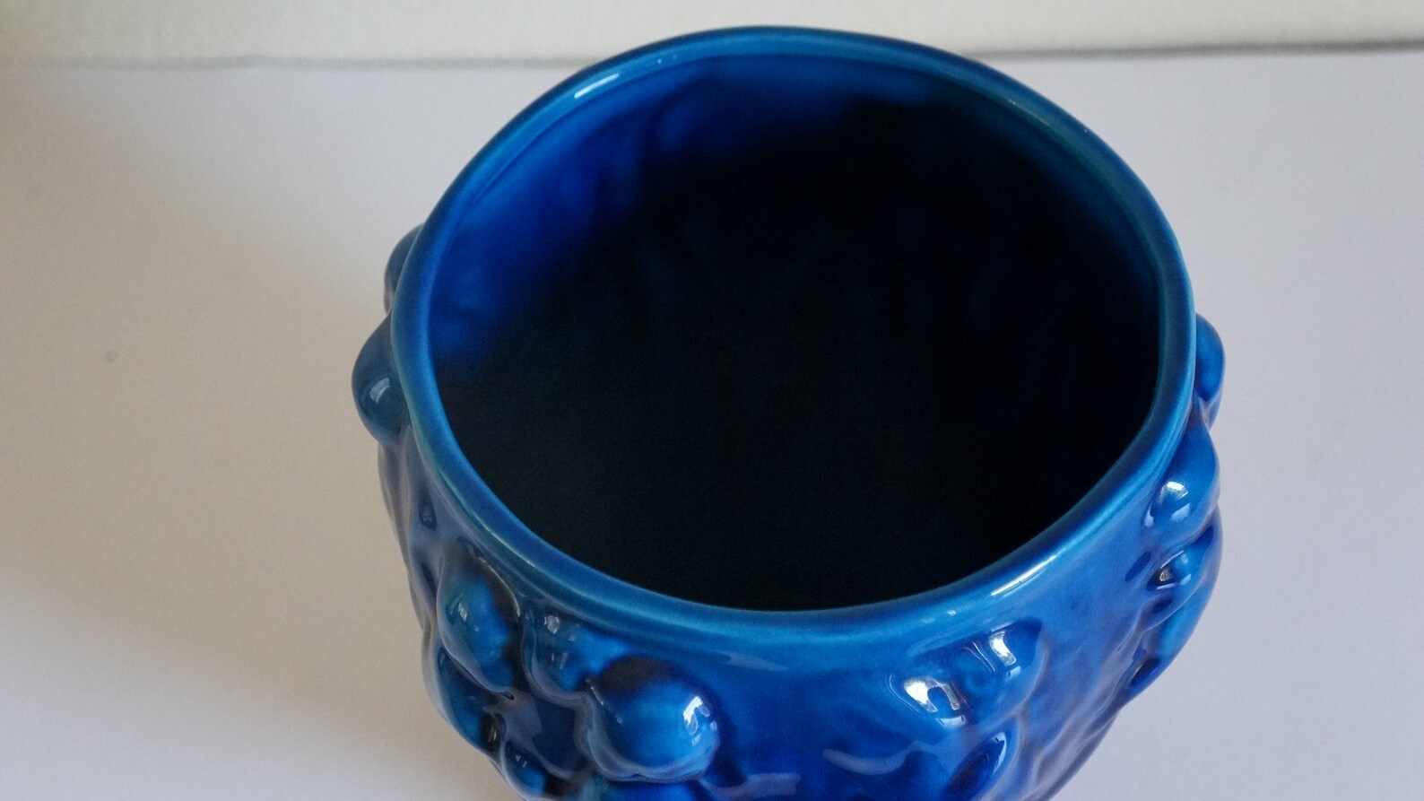 A. Ferlay. Vallauris. Frenche Pottery 30.s Beautiful Dark Blue - Etsy