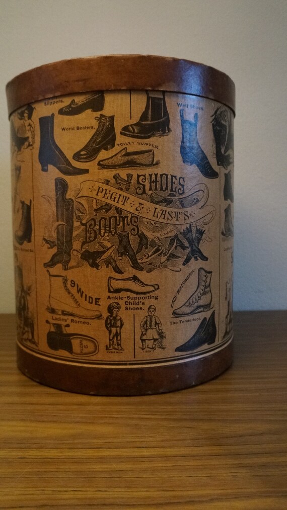 Rare and Unusual Old Storage Box Shoe Container Made by the | Etsy
