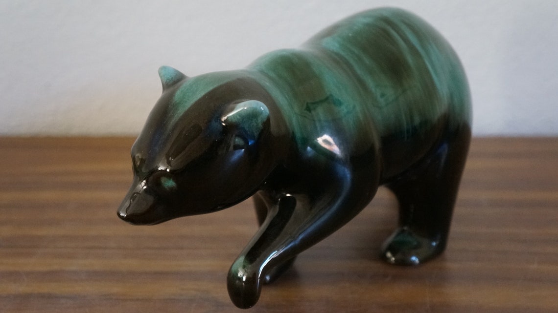 Vintage retro Ceramic Bear by Blue Mountain Pottery ceramic | Etsy