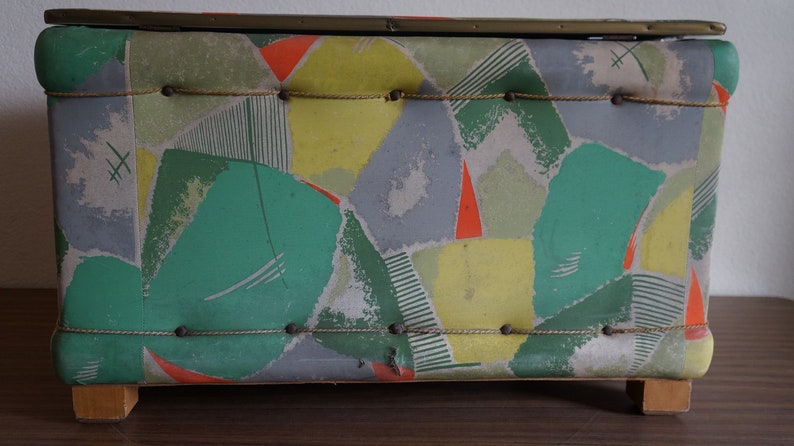 Vintage Retro 60,s Storage Box Stock Box Laundry Basket Mid Century ...