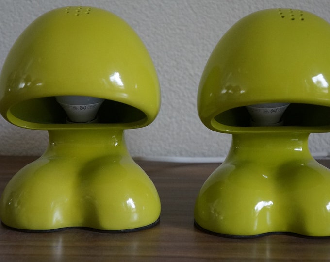 Hooded Monk Desk Vintage Retro Mushroom Design Lamp. - Etsy