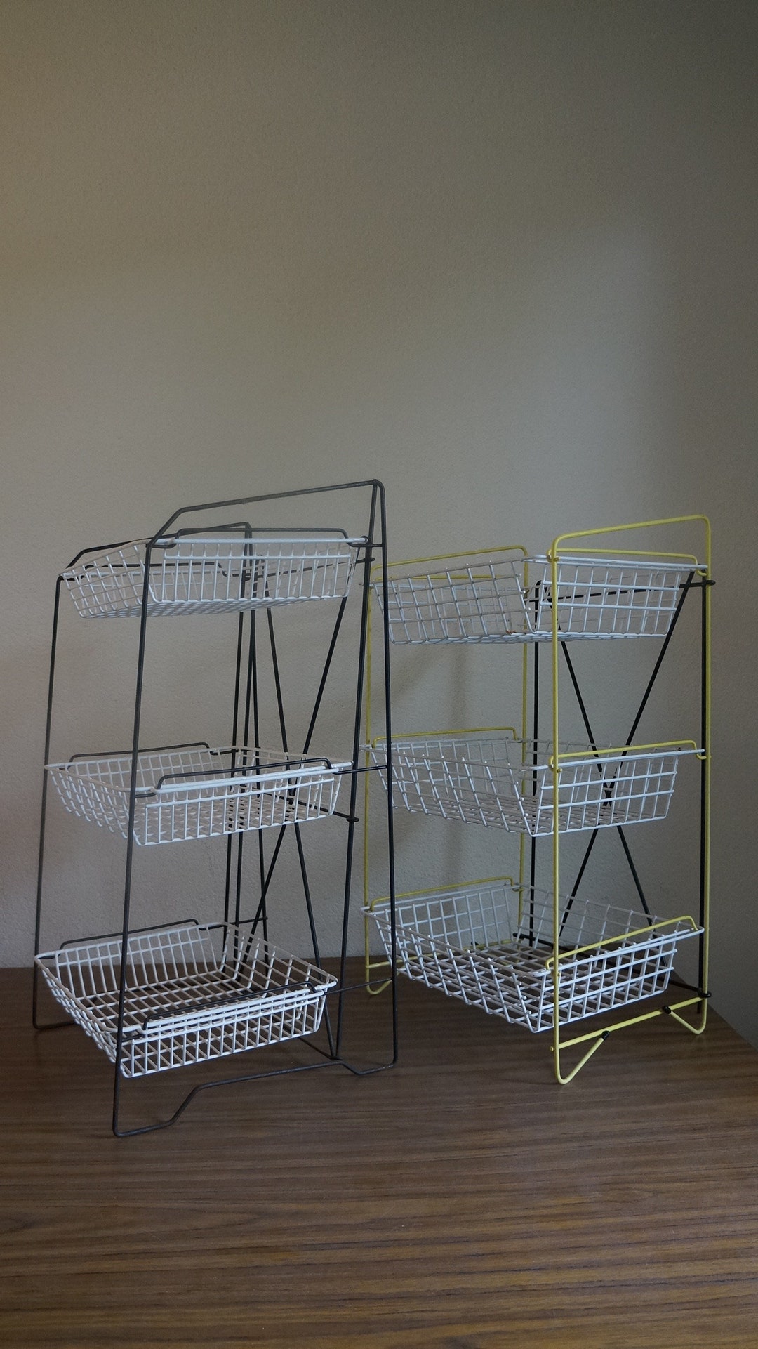Vintage Tomado Holland Storage Wire Rack Retro Vintage Fruit Rack Mid ...