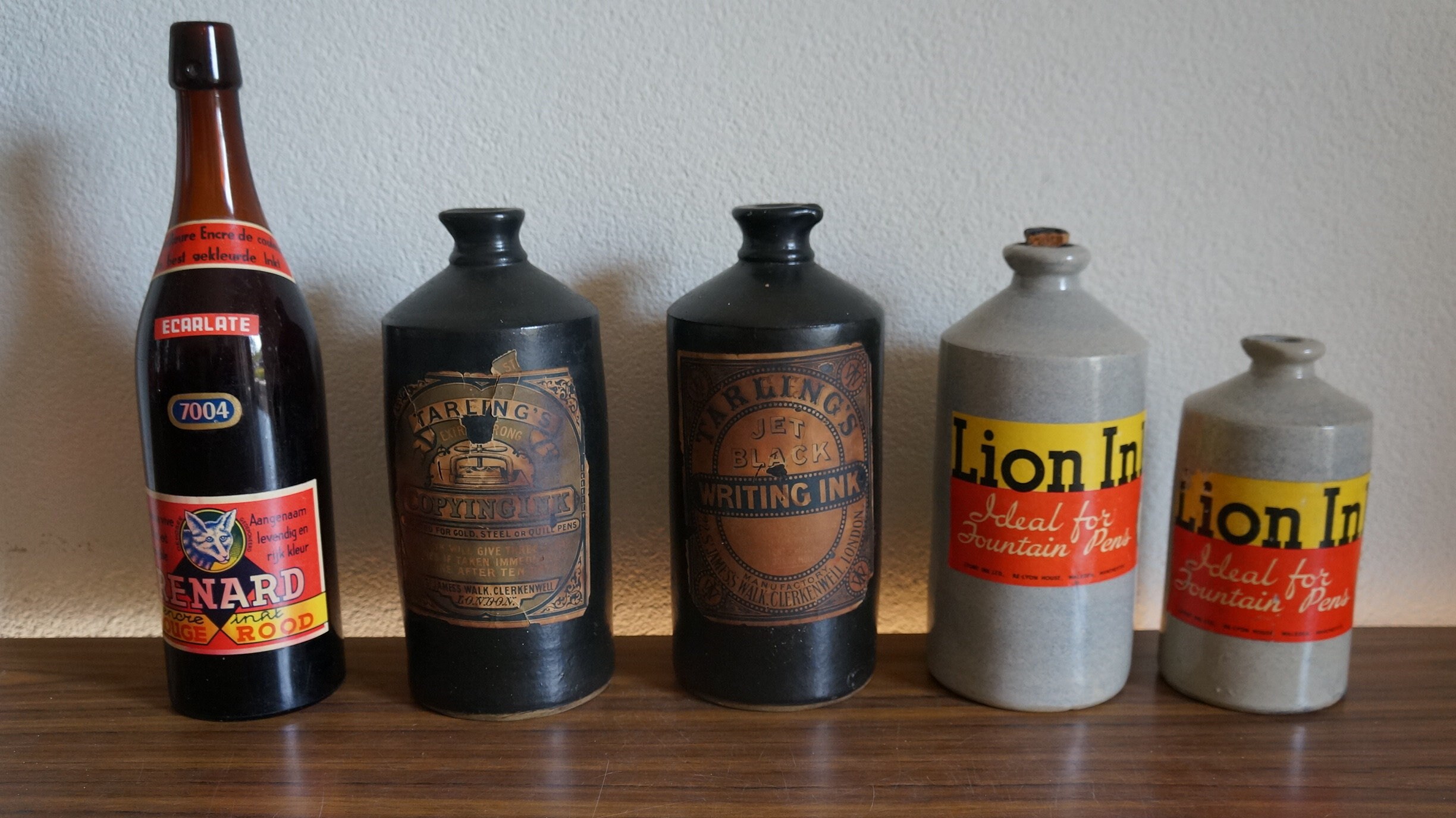 Old Antique Ink Bottles Fountain Pens Ink Stone Ink Bottles London ...